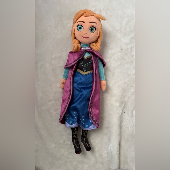 Disney | Toys | Disney Store Plush Anna Frozen Soft Doll Stuffed Toy ...